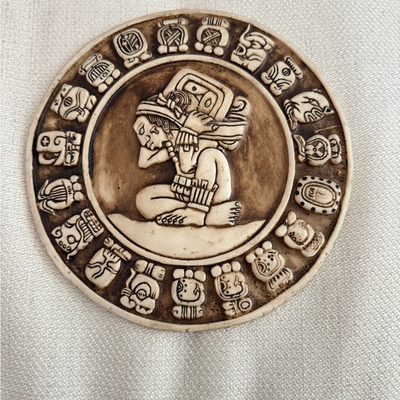 Accents | Vintage Aztec Mayan Zodiac Calendar Perpetual Fortune Teller ...